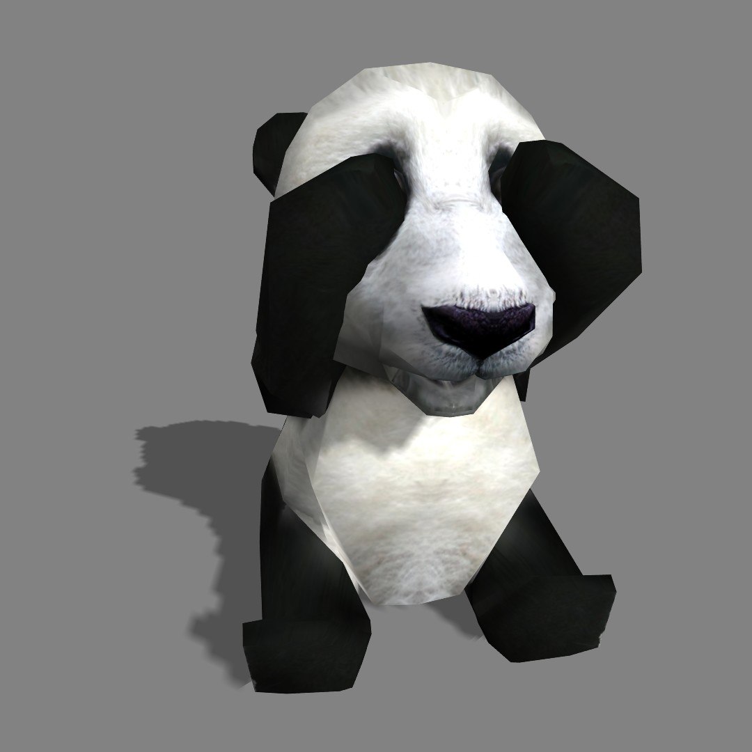 Adorable Panda Baby 3d 3ds