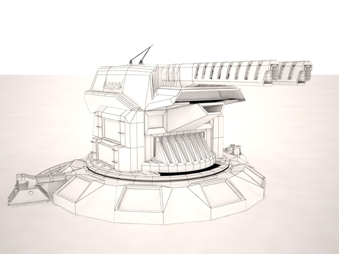 3d 8 turret model