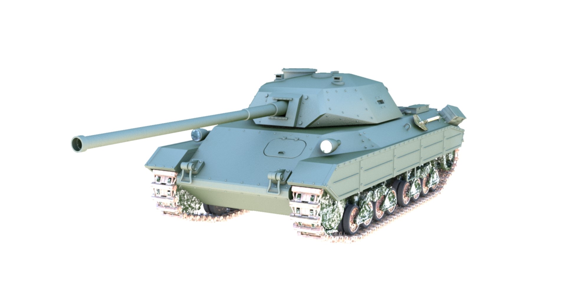 Italian Tank P43 Model - TurboSquid 1278495