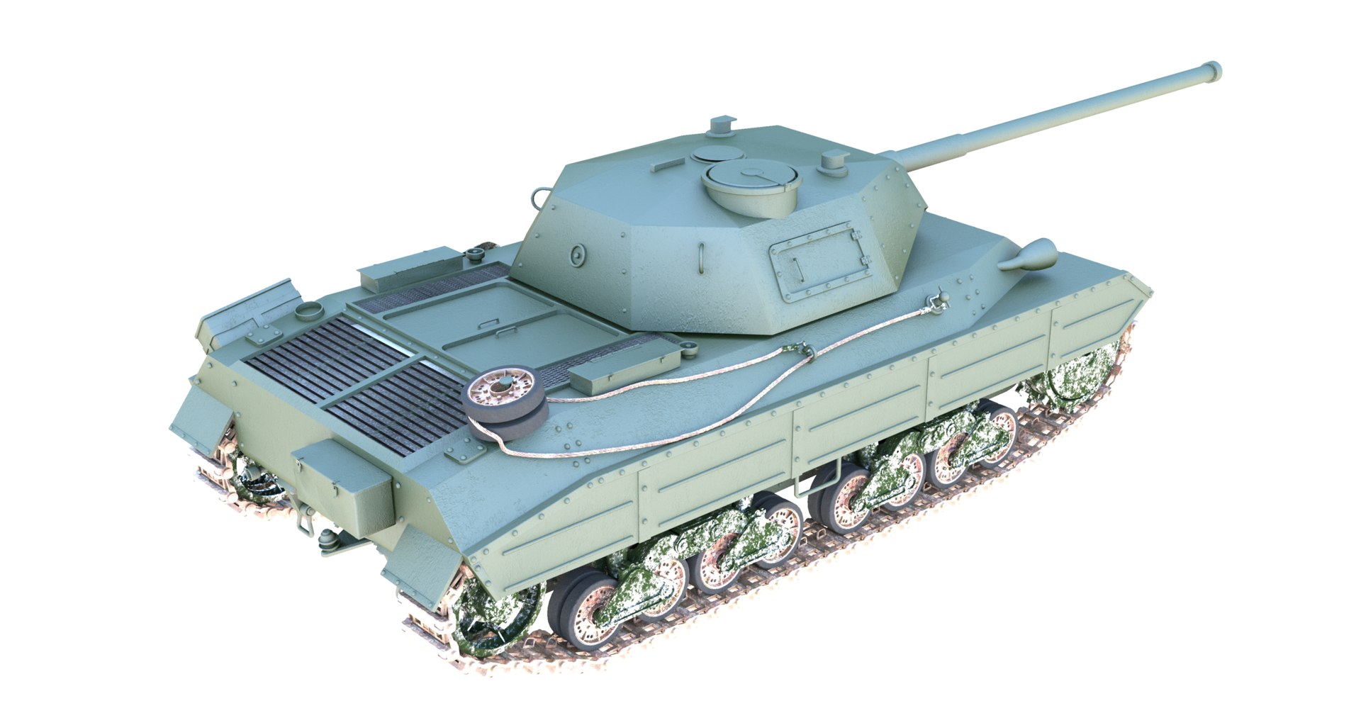 Italian Tank P43 Model - TurboSquid 1278495