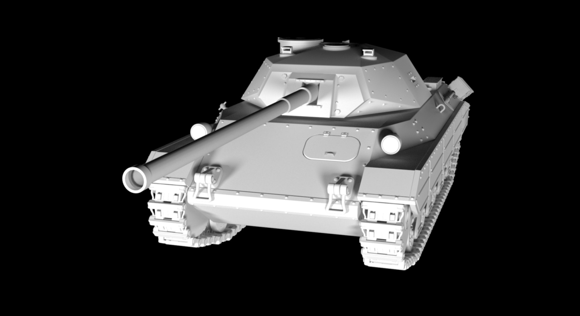 Italian Tank P43 Model - TurboSquid 1278495