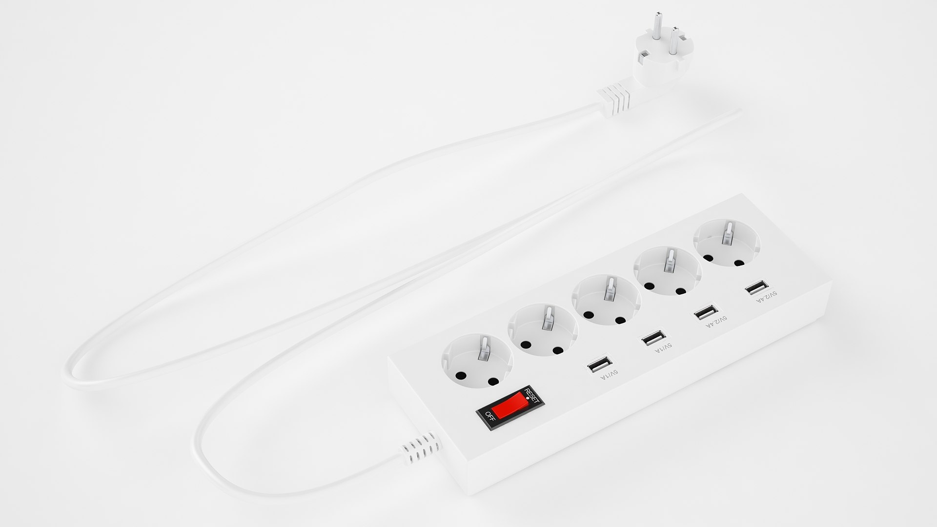 Power Strip Outlet 3D Model - TurboSquid 1483663