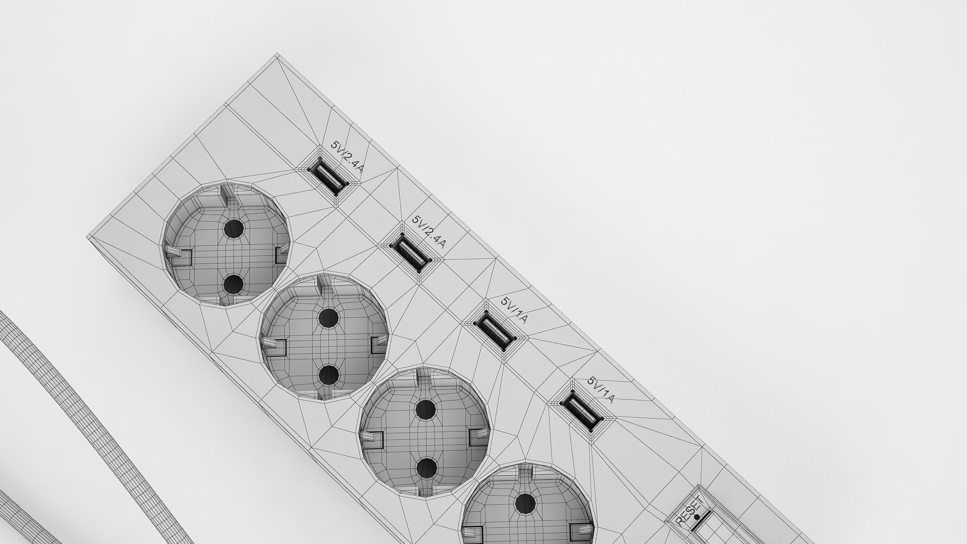 Power Strip Outlet 3D Model - TurboSquid 1483663