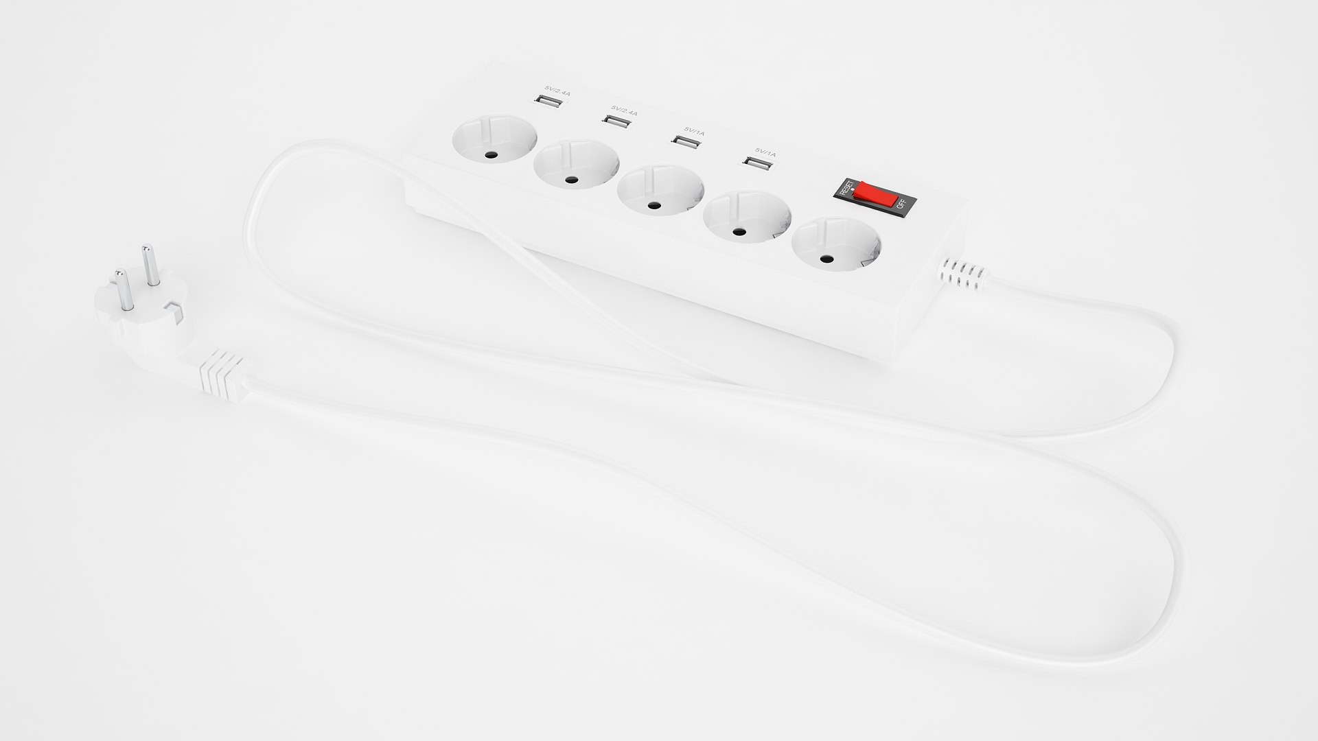 Power Strip Outlet 3D Model - TurboSquid 1483663