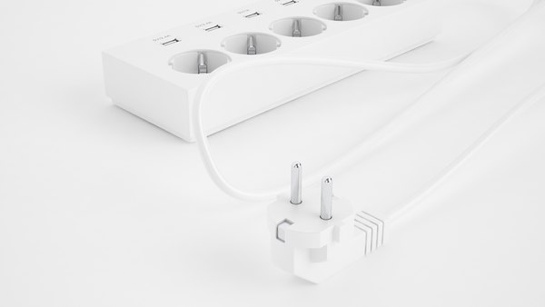 Power strip outlet 3D model - TurboSquid 1483663