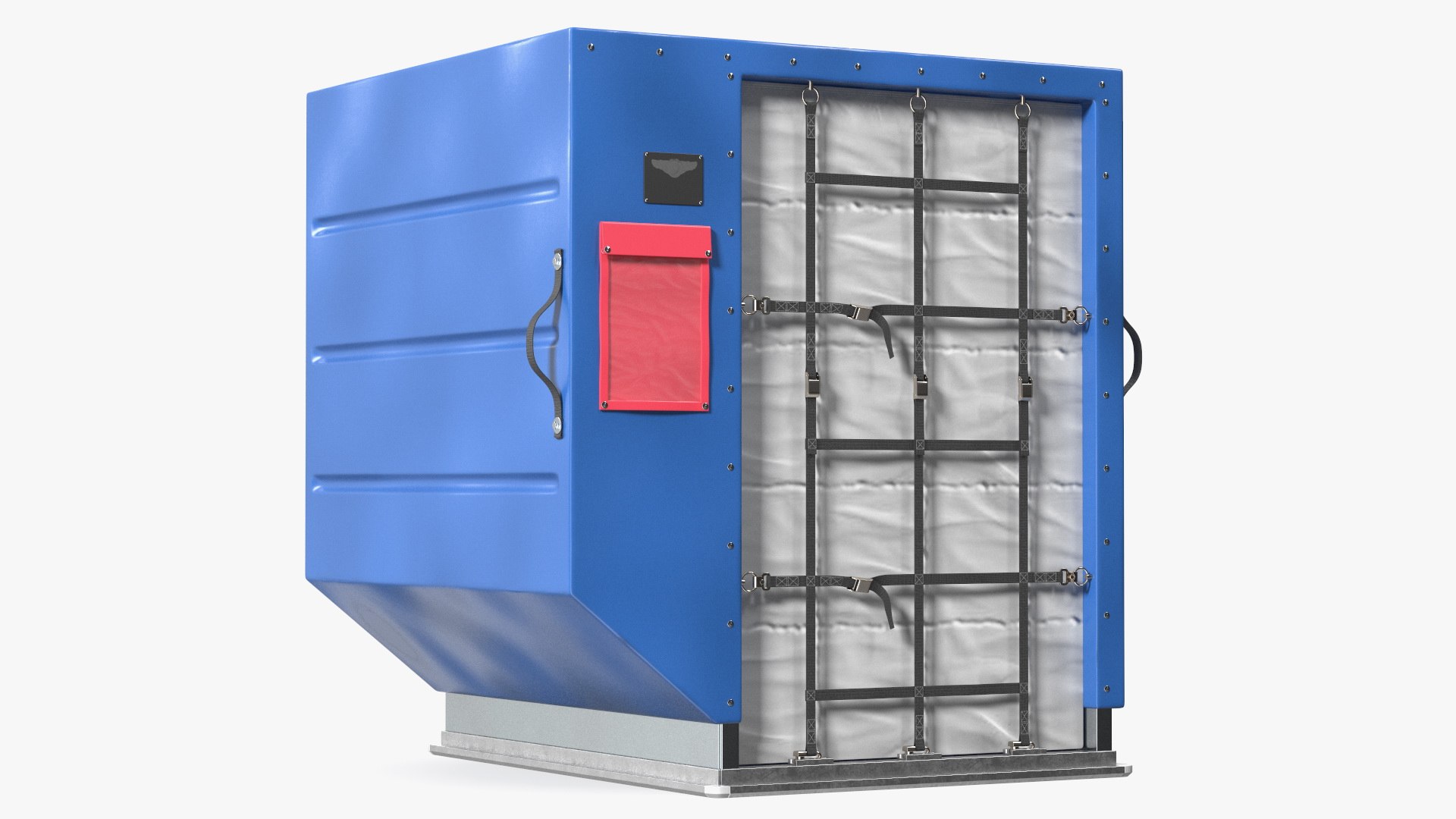 modèle 3D de Conteneur de fret aérien ULD LD 2 Bleu - TurboSquid 2065888