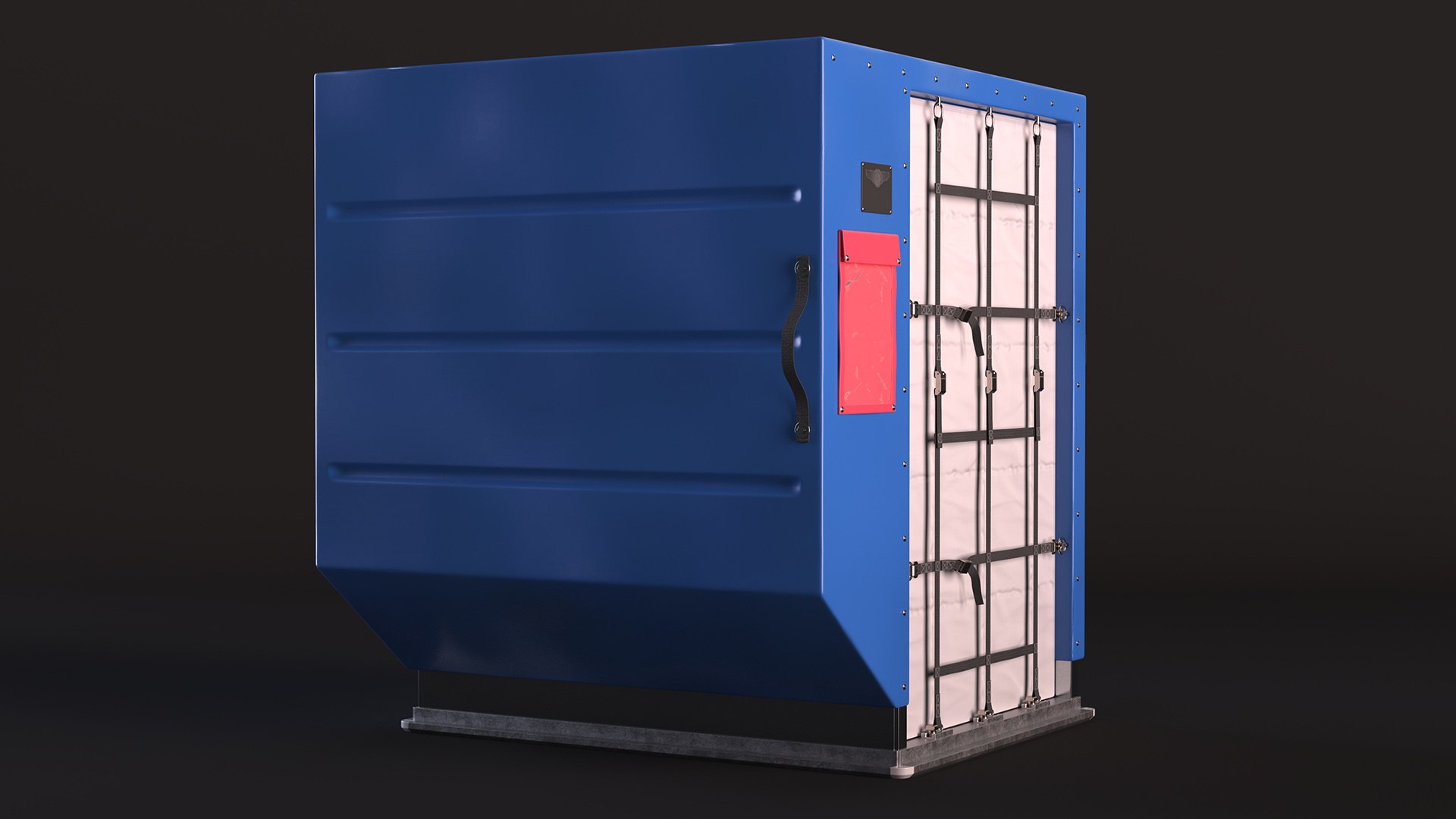 Air Cargo Container ULD LD 2 Blue Model - TurboSquid 2065888