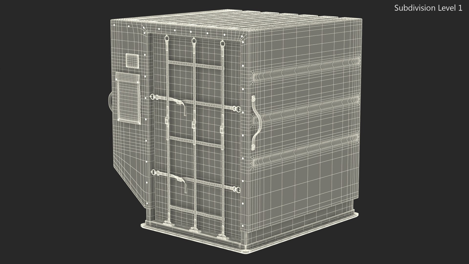 Air Cargo Container ULD LD 2 Blue model - TurboSquid 2065888