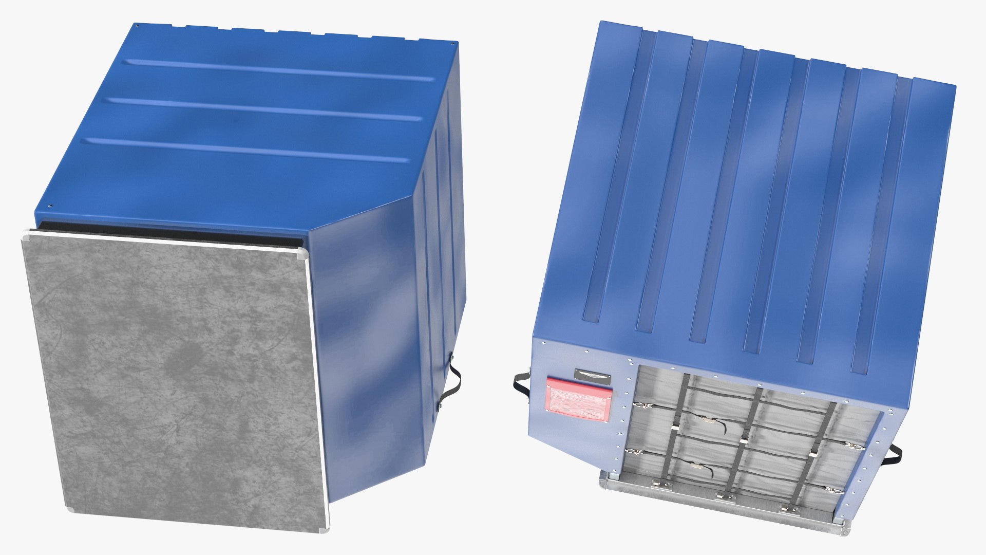Air Cargo Container ULD LD 2 Blue model - TurboSquid 2065888