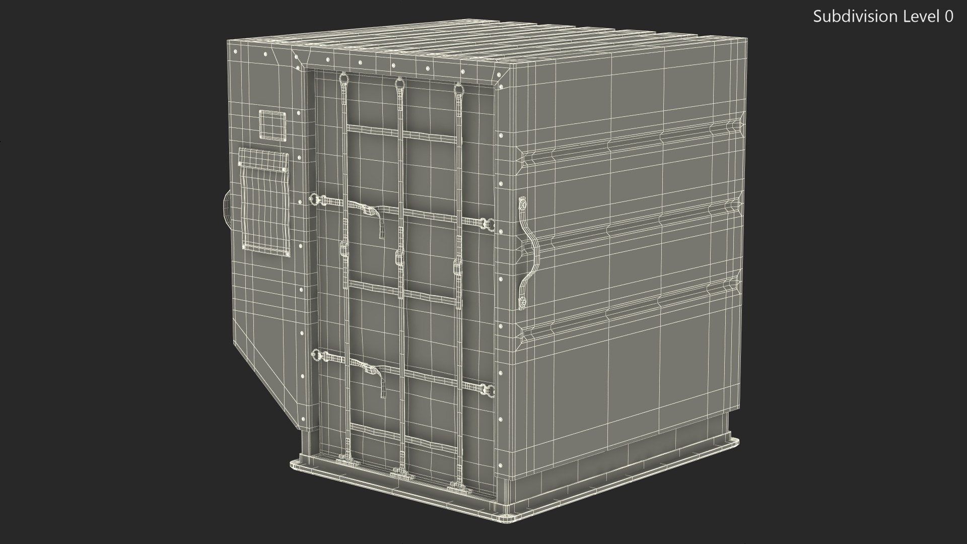 Air Cargo Container ULD LD 2 Blue model - TurboSquid 2065888