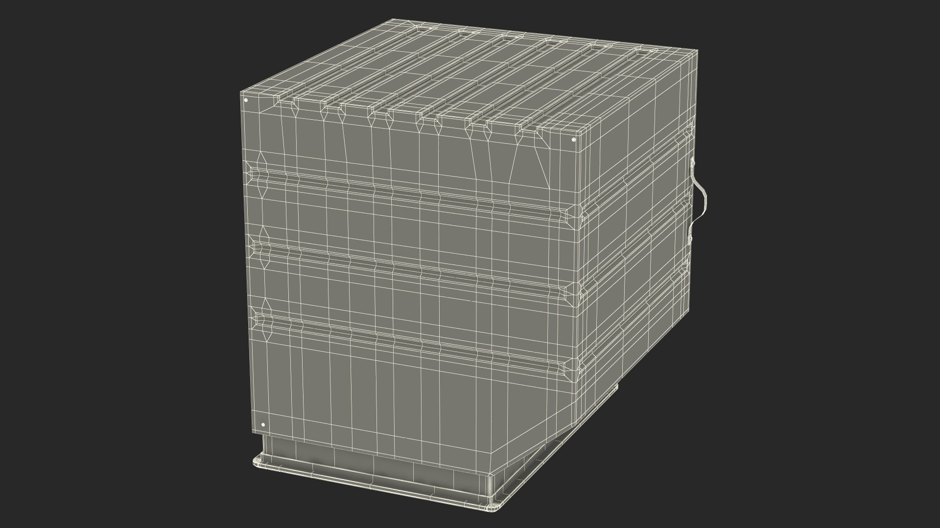 Air Cargo Container ULD LD 2 Blue model - TurboSquid 2065888