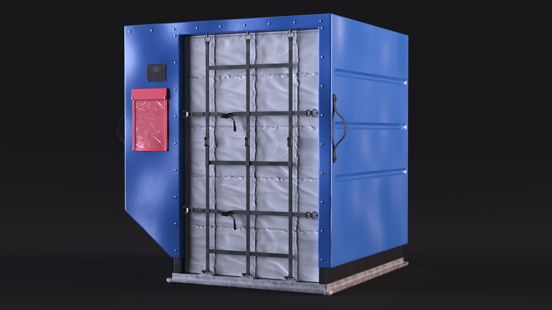 Air Cargo Container ULD LD 2 Blue Model - TurboSquid 2065888