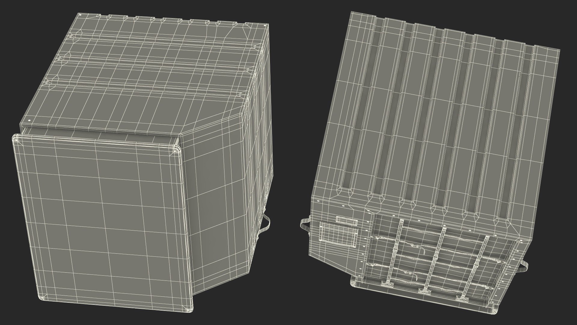 Air Cargo Container ULD LD 2 Blue model - TurboSquid 2065888