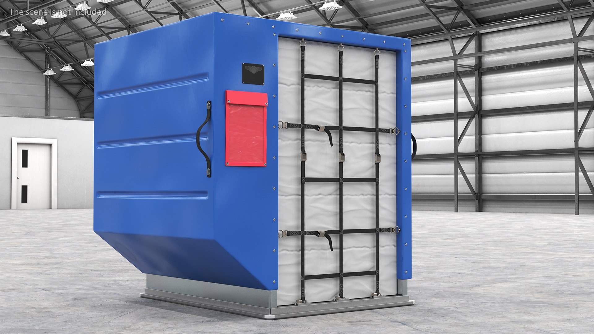 Air Cargo Container ULD LD 2 Blue Model - TurboSquid 2065888