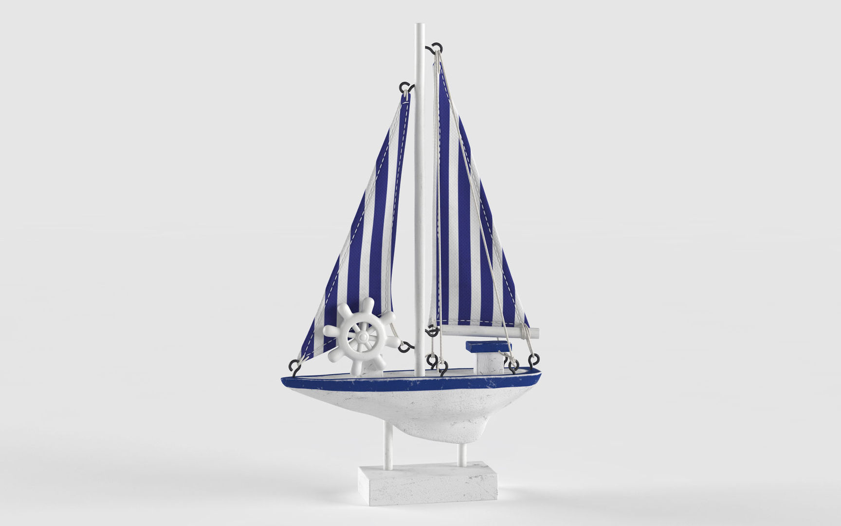 Wooden Decorative Model Sailboat 3D - TurboSquid 2185193