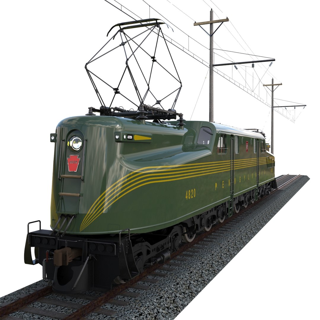 Gg1 Electric Locomotive 3d Model