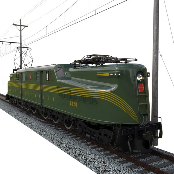 gg1 electric locomotive 3d model
