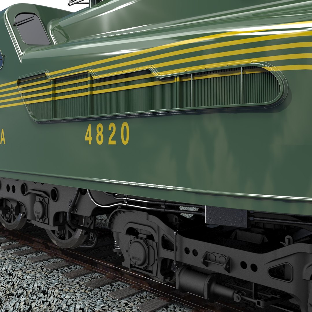 Gg1 Electric Locomotive 3d Model