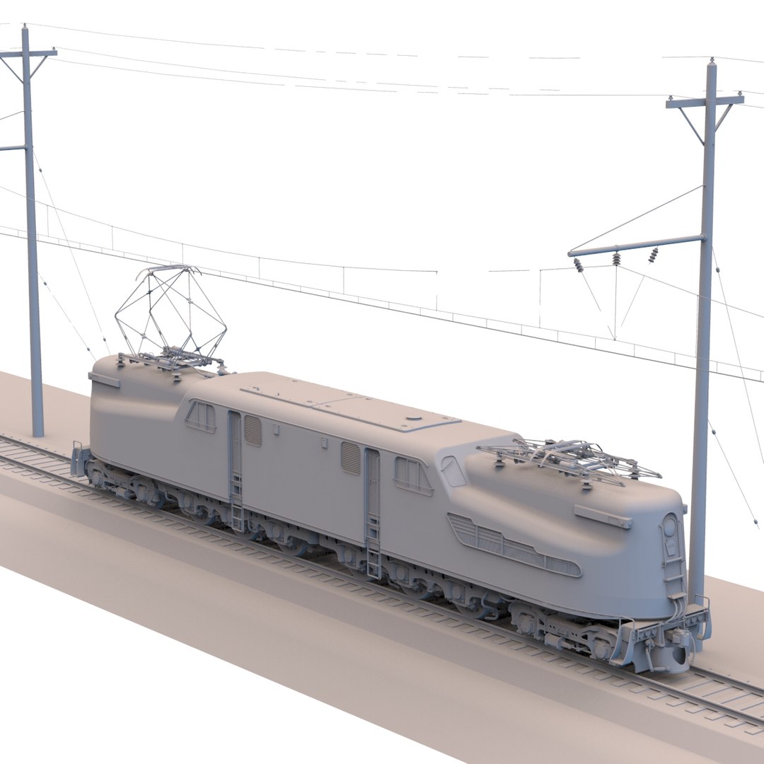 Gg1 Electric Locomotive 3d Model