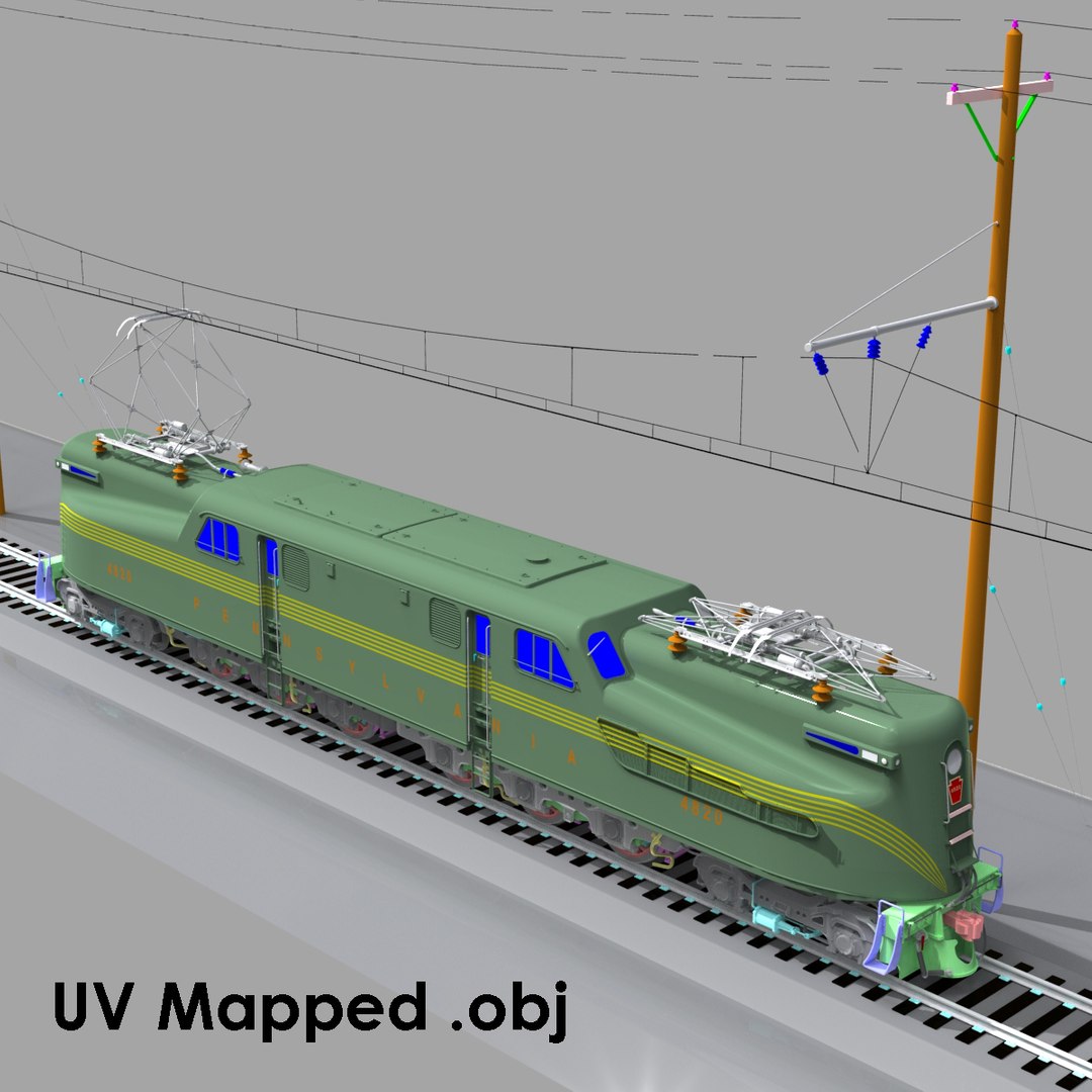 Gg1 Electric Locomotive 3d Model
