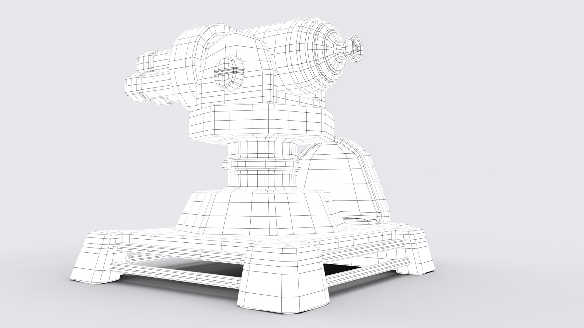 3D cartoon turret - TurboSquid 1485617