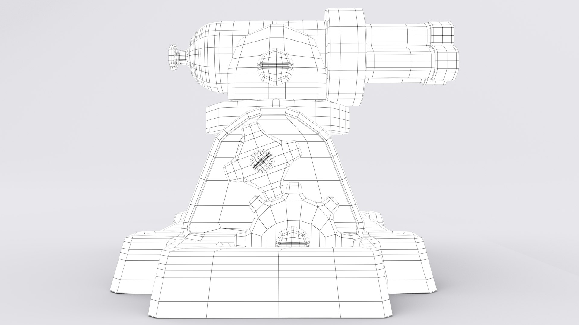 3D cartoon turret - TurboSquid 1485617