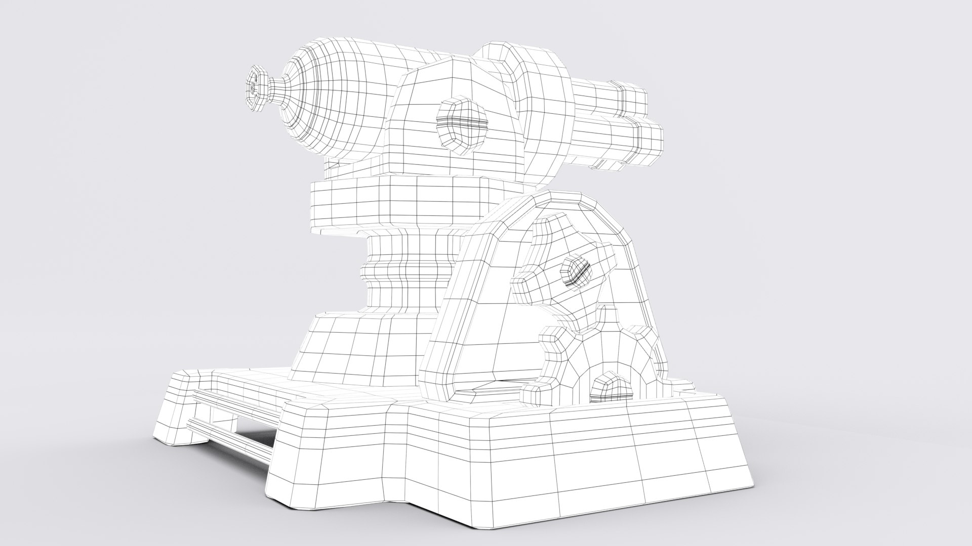 3D cartoon turret - TurboSquid 1485617