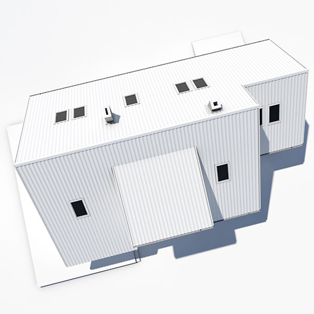 single house garage 3d max