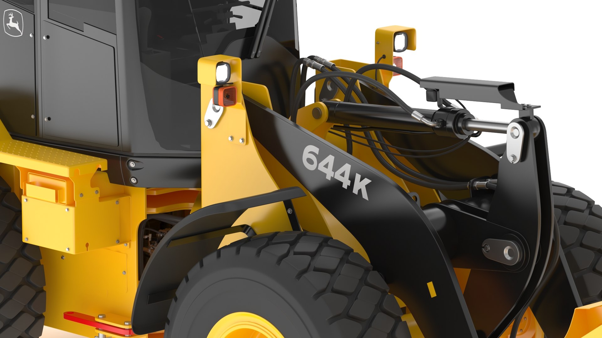 Deere 644K Loader With WL-SDB Bucket 3D Model - TurboSquid 2293761