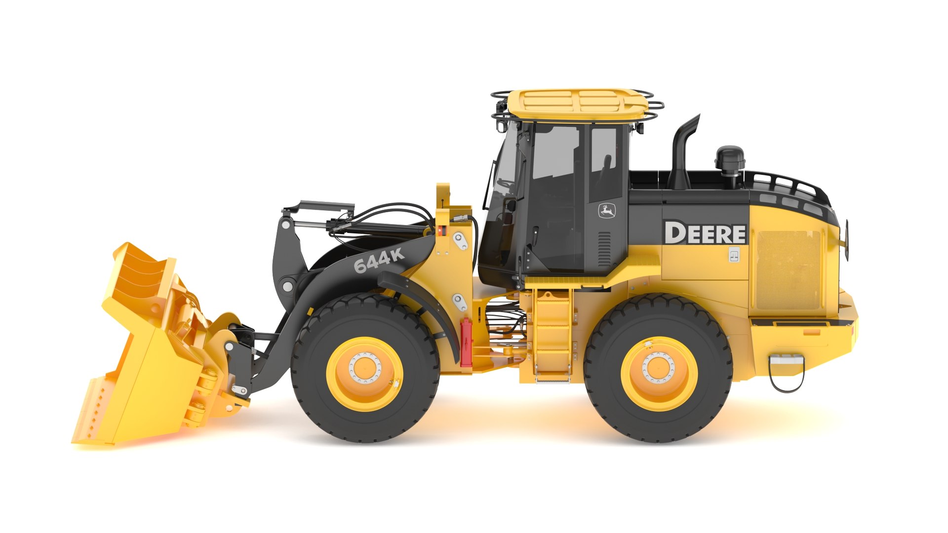Deere 644K Loader With WL-SDB Bucket 3D Model - TurboSquid 2293761