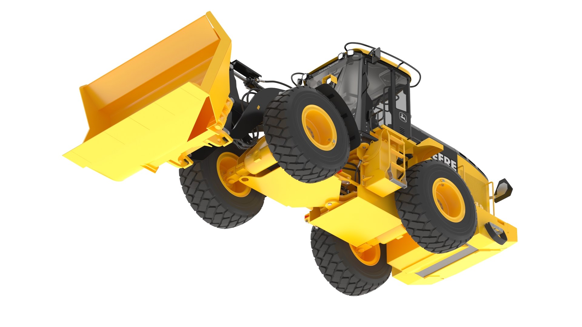 Deere 644K Loader With WL-SDB Bucket 3D Model - TurboSquid 2293761