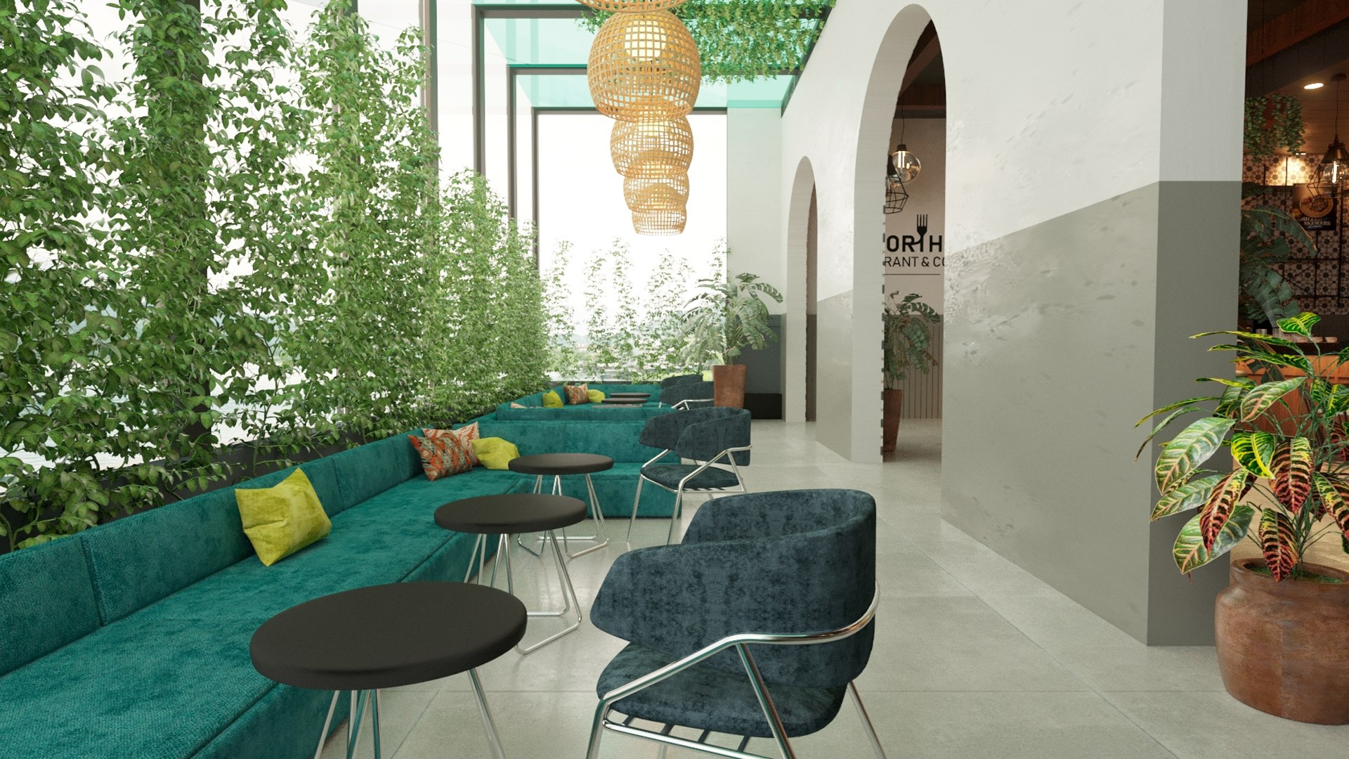 Commercial Restaurant Coffeeshop Interior Design 3D Model - TurboSquid ...