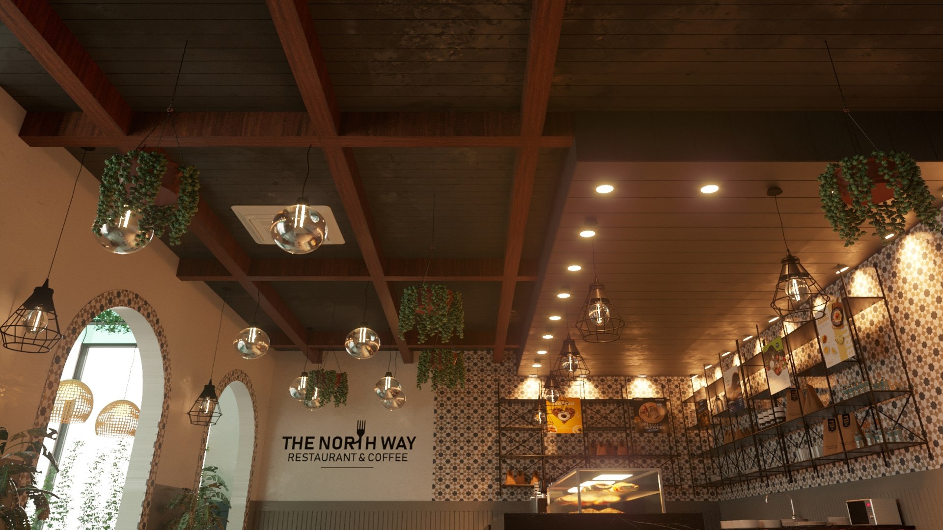 Commercial Restaurant Coffeeshop Interior Design 3D Model - TurboSquid ...