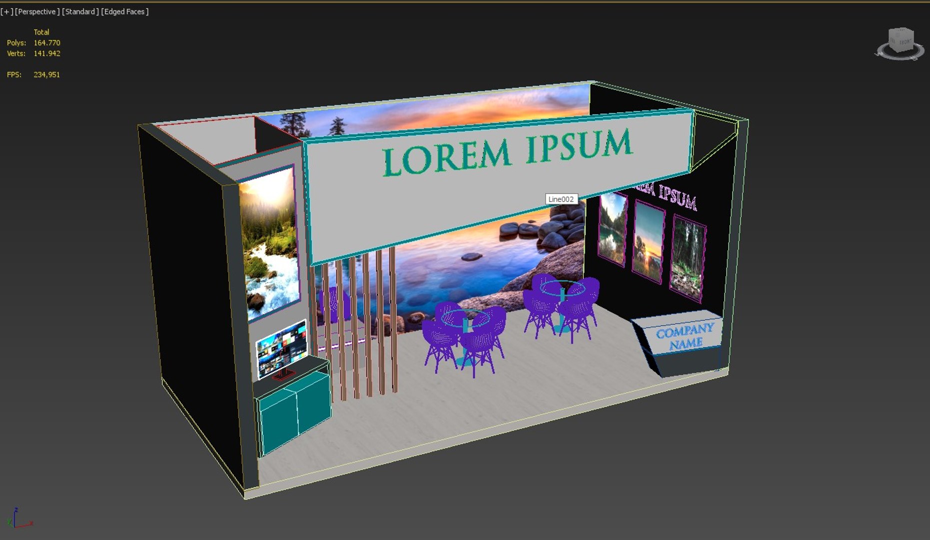3D model booth exhibit stand - TurboSquid 1663349