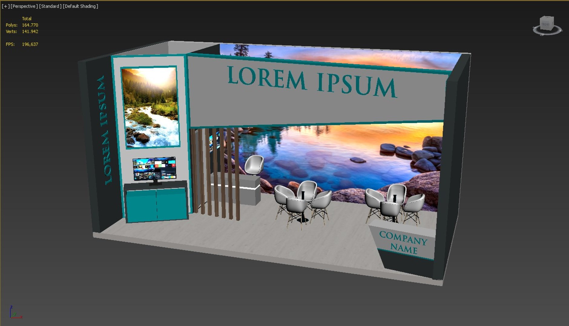 3D model booth exhibit stand - TurboSquid 1663349