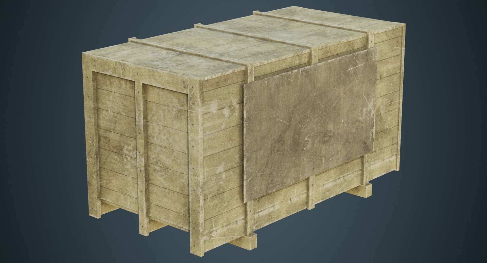 Wooden box 2b model - TurboSquid 1488377