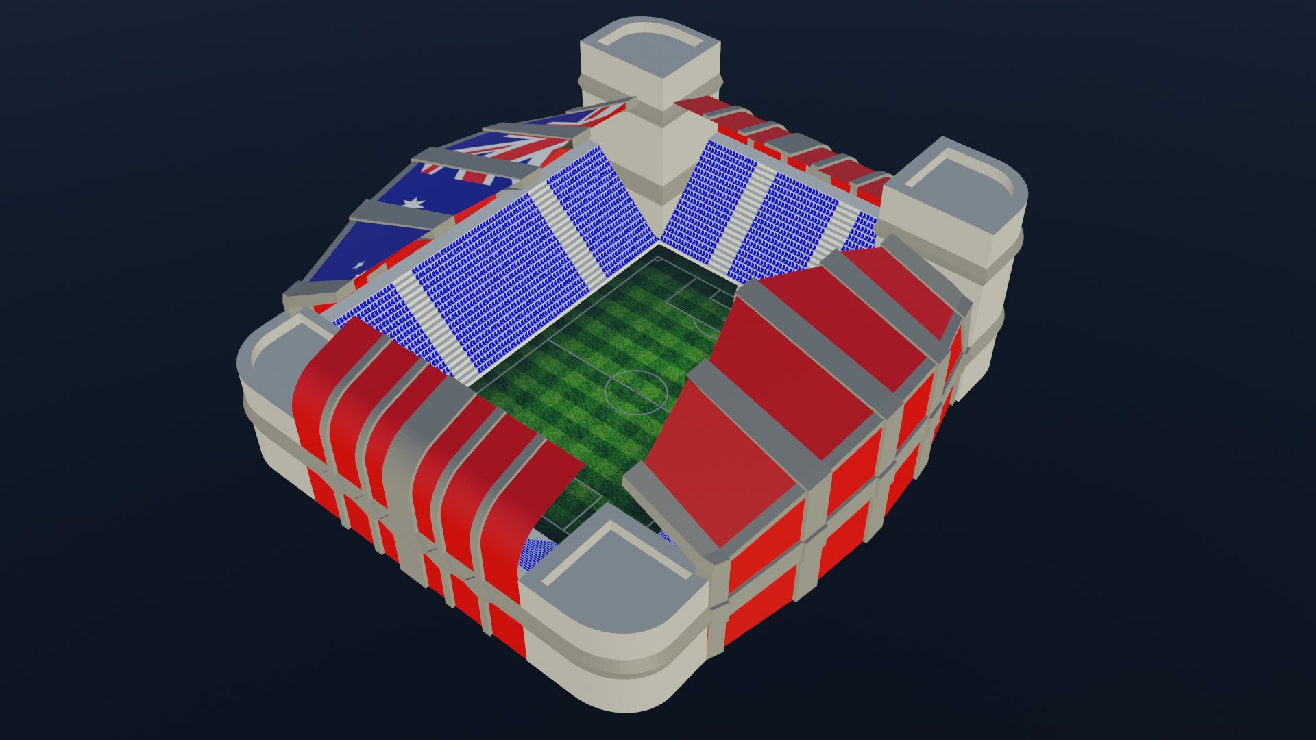 3D Football Stadium - Australia - TurboSquid 1882127