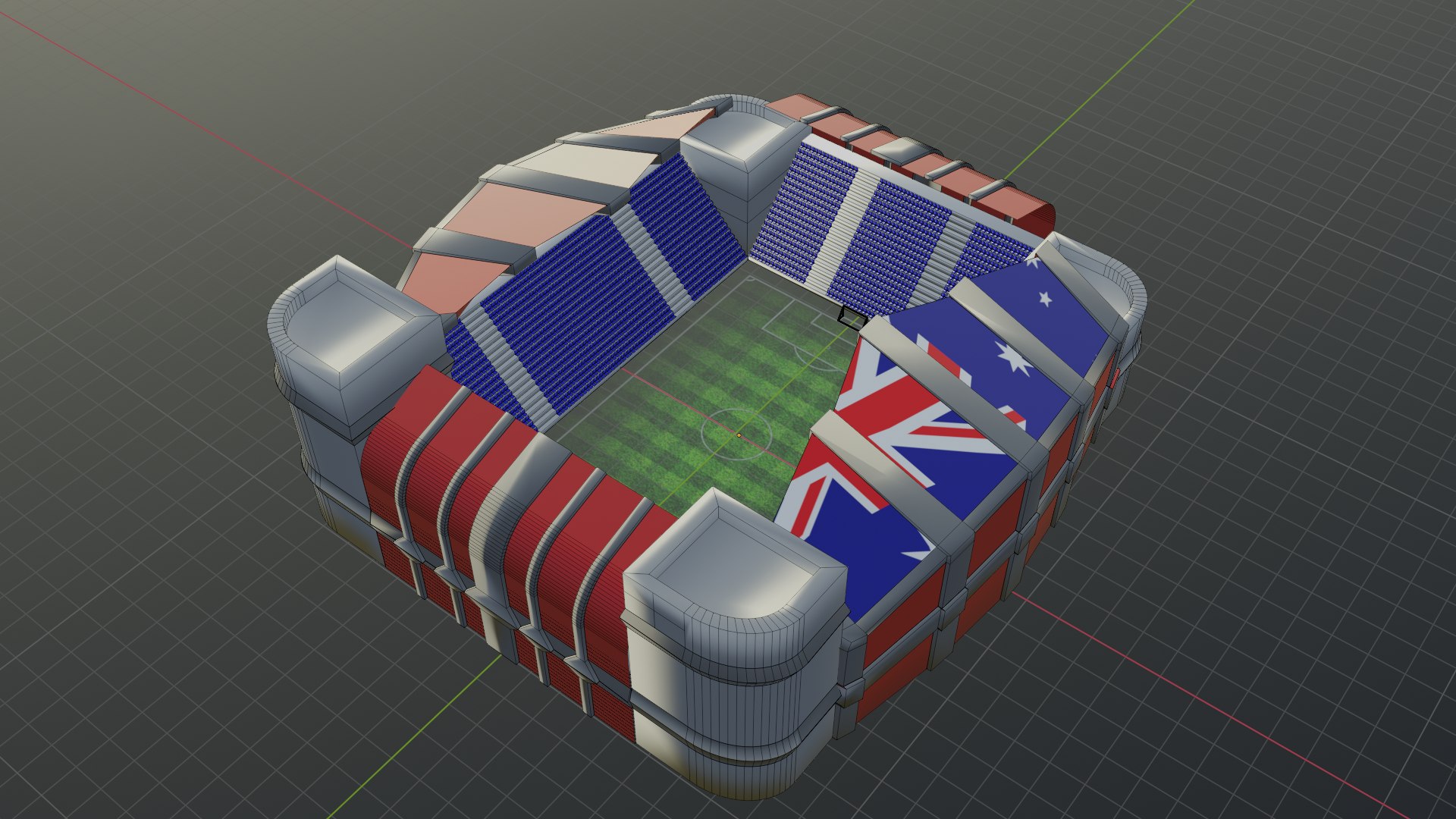 3D Football Stadium - Australia - TurboSquid 1882127