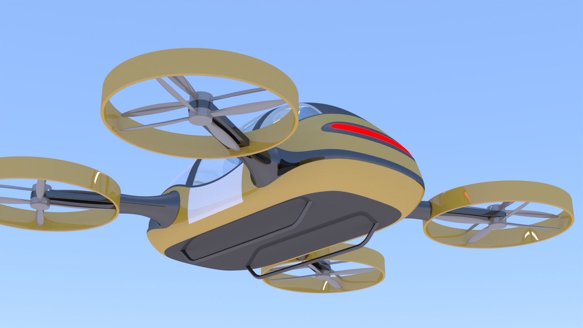 3D Passenger Drone Concept 8 Model - TurboSquid 2077691