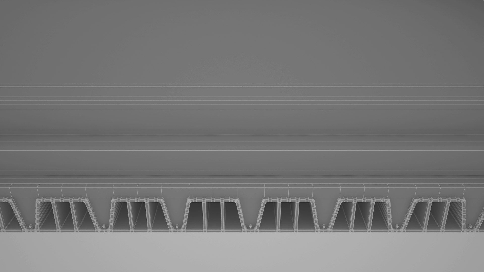 3D Flat Roof Section Model - TurboSquid 2018003