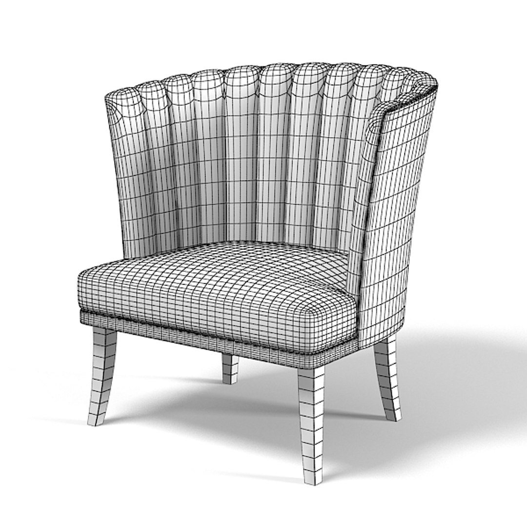 3d chair chamber troscan model