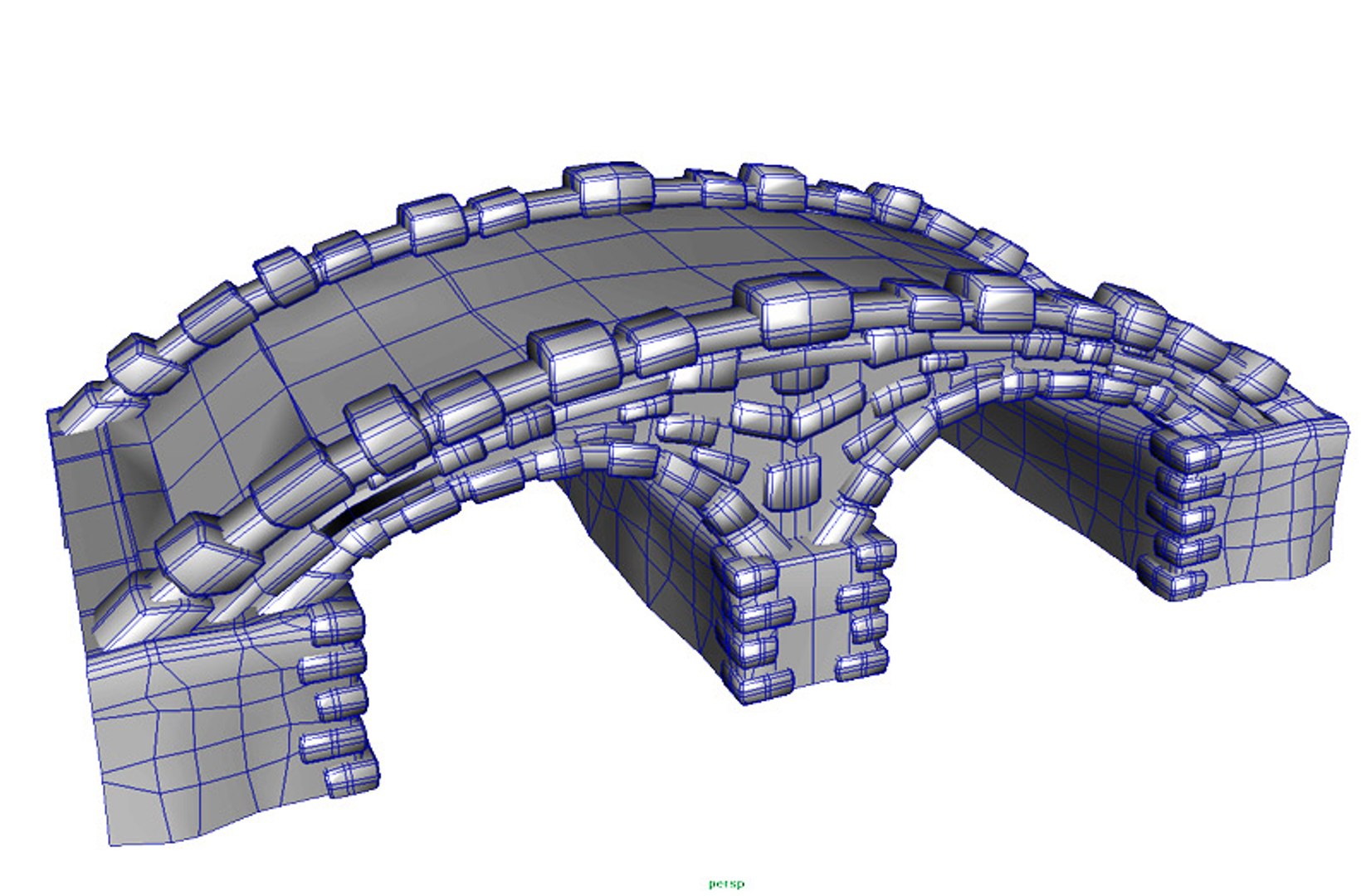 3d Old Stone Bridge Model