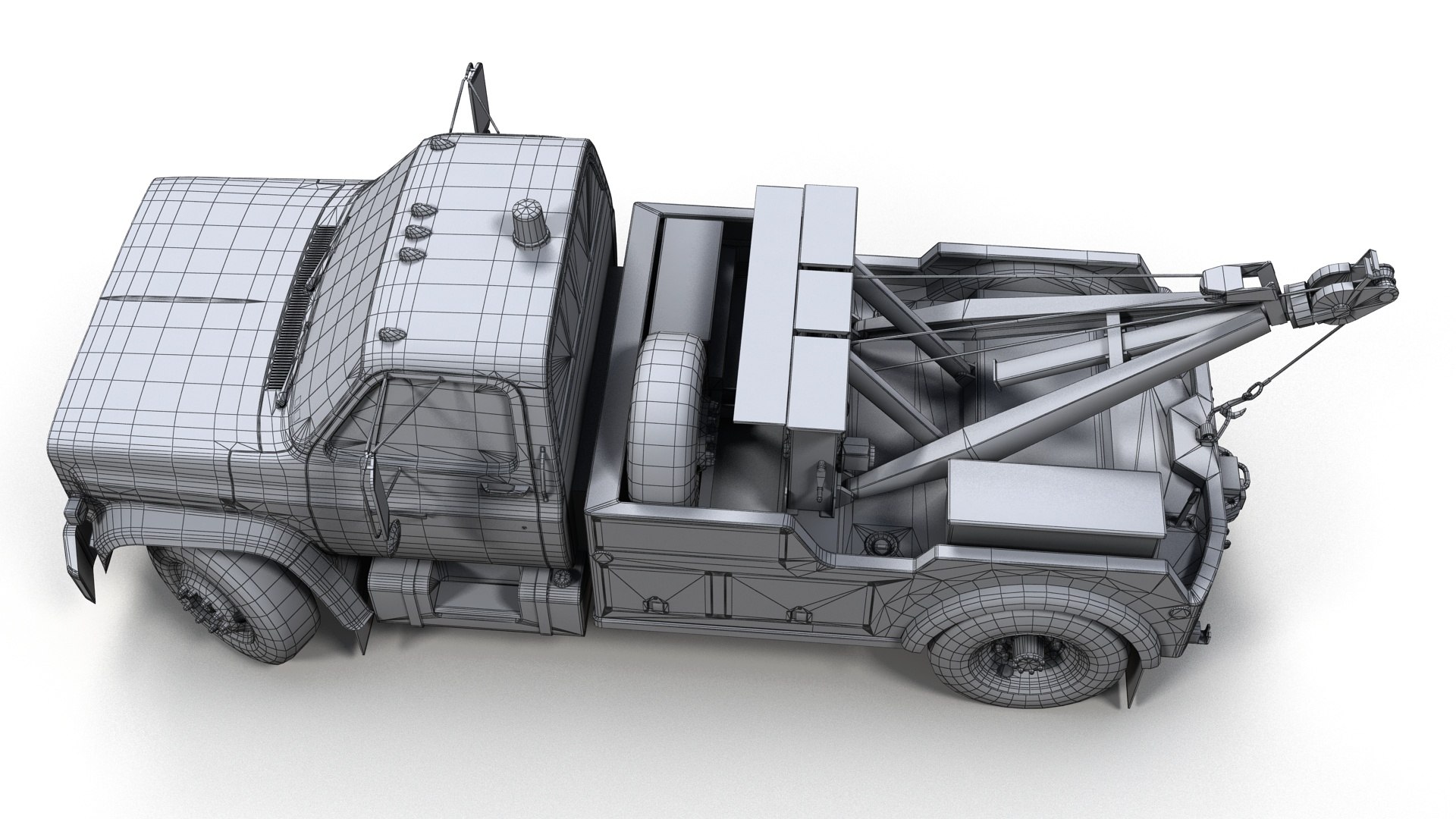 3D model Holmes wrecker truck PBR - TurboSquid 1891919