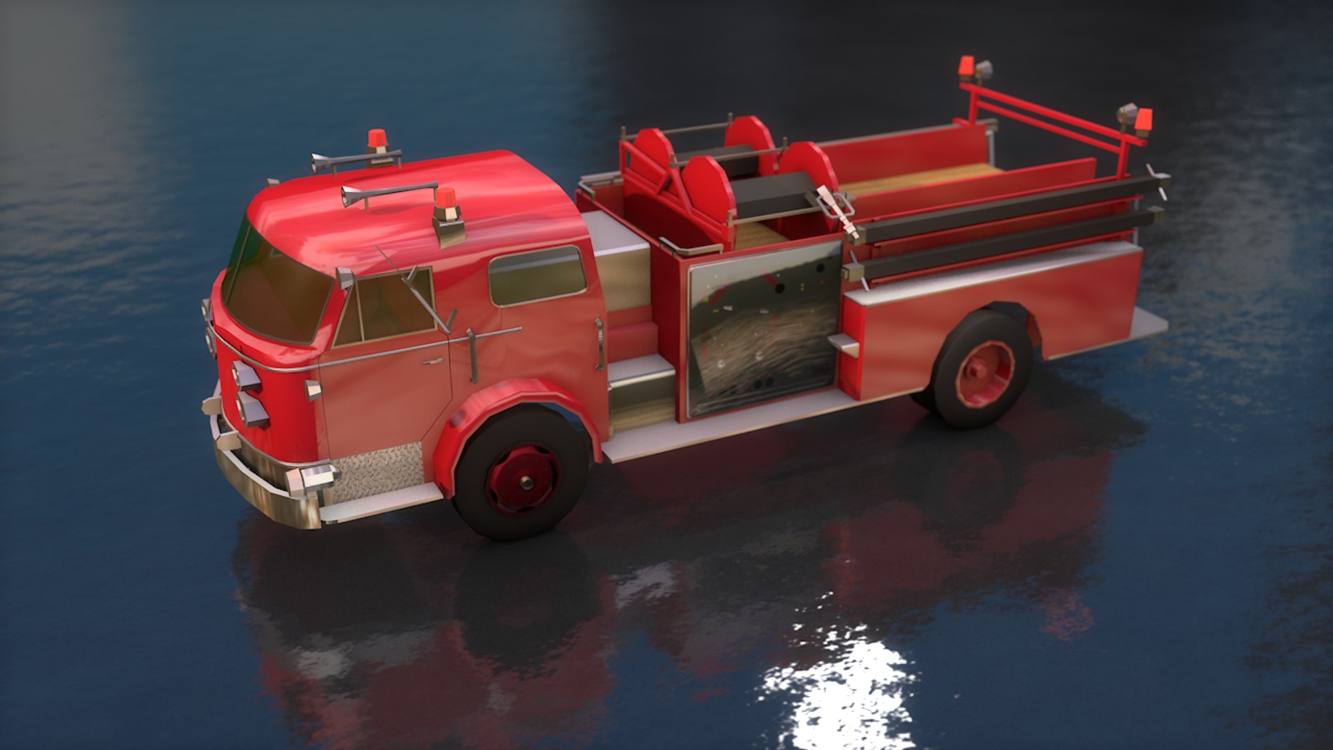 Pumper Truck 3D Model - TurboSquid 1473834