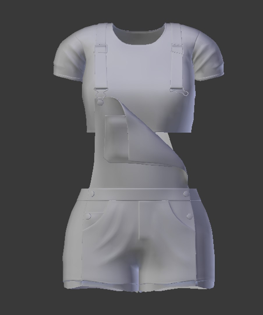 3D Model Jumpsuit Set - TurboSquid 1156077