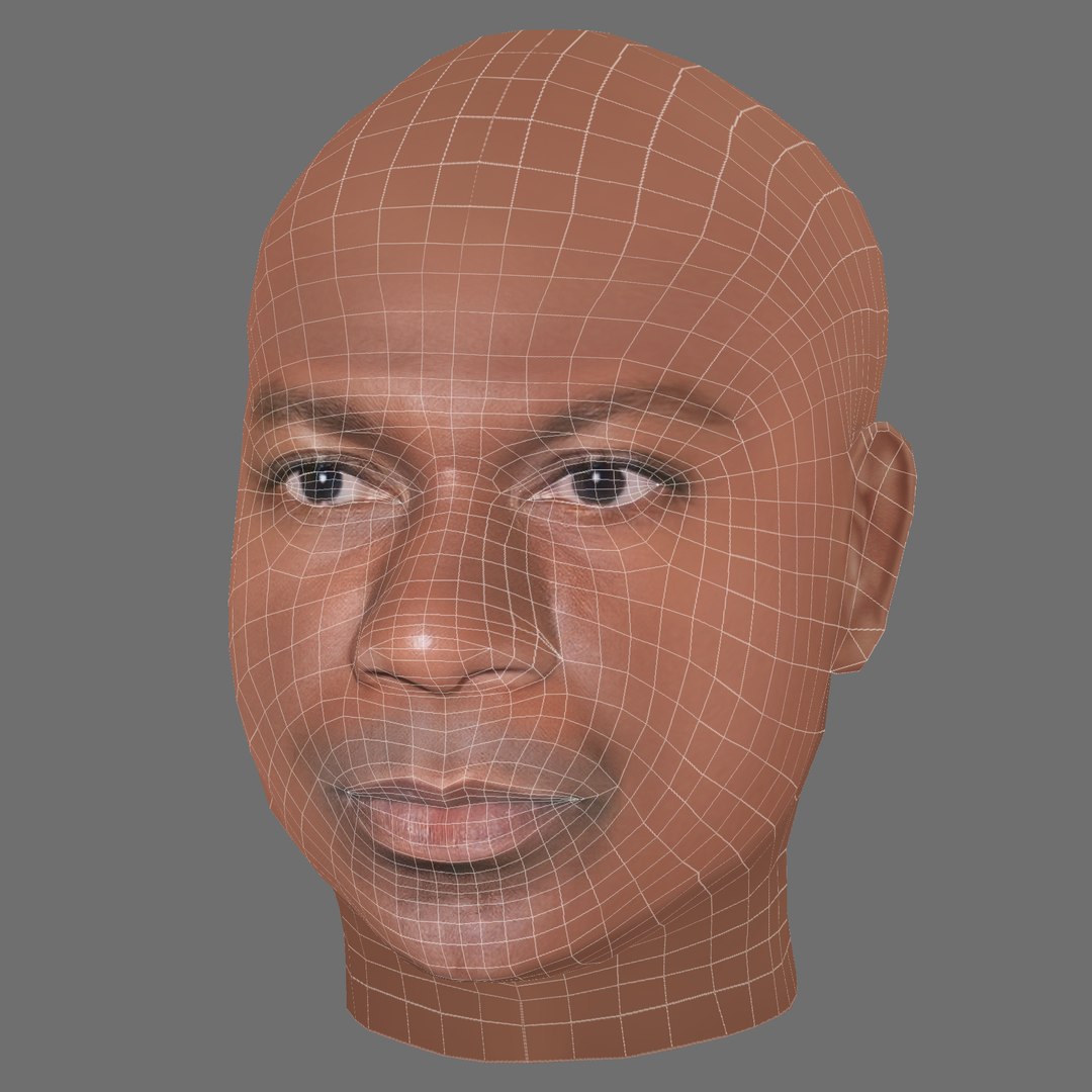Ving Rhames Head - Low Poly Head For Game 3D Model - TurboSquid 2297080