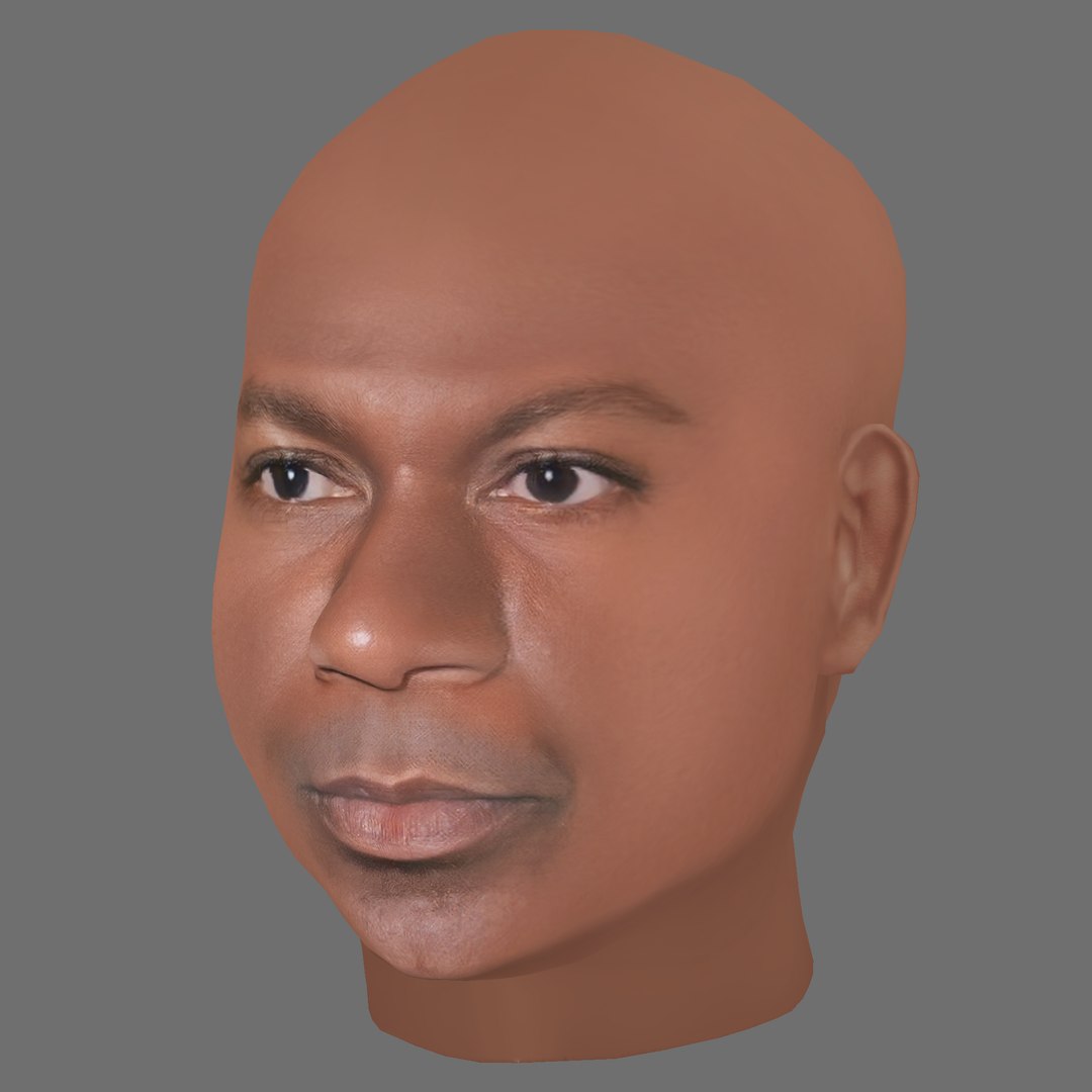 Ving Rhames Head - Low Poly Head For Game 3D Model - TurboSquid 2297080