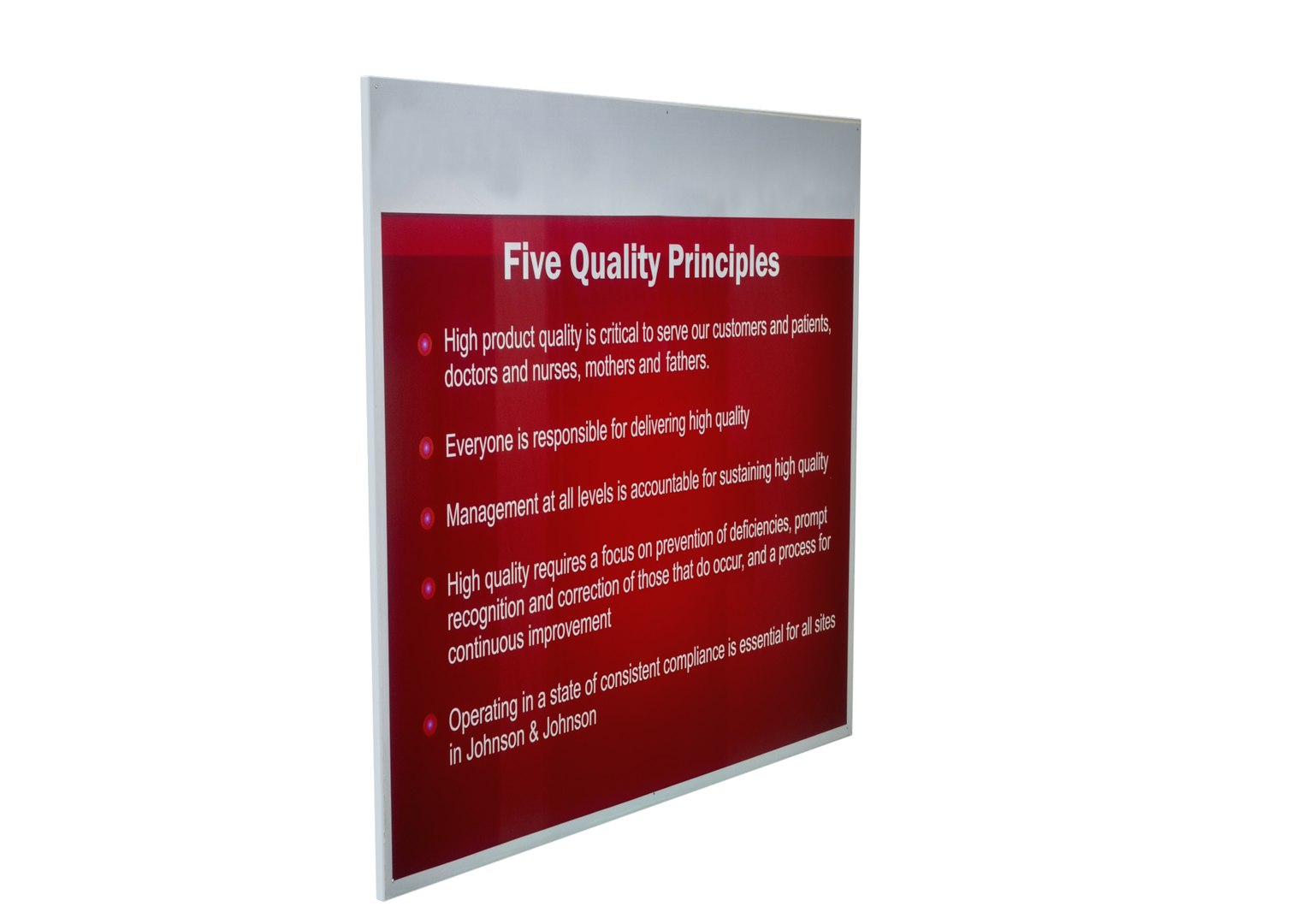 Five Quality Principle Poster 3D Model - TurboSquid 2172884