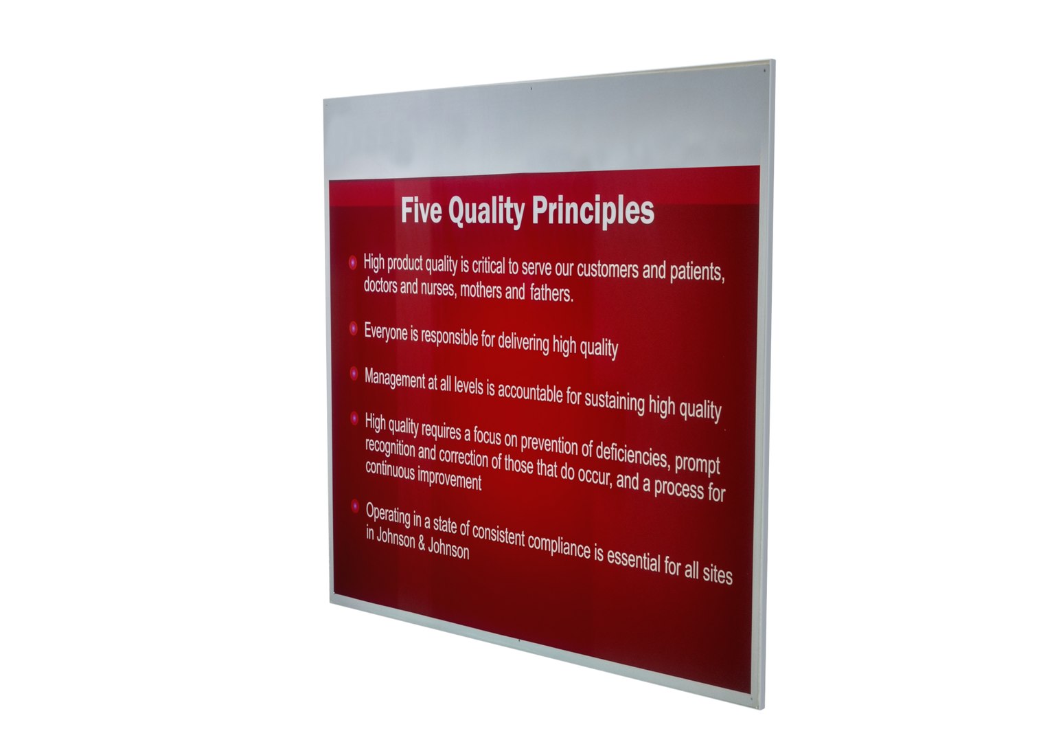 Five Quality Principle Poster 3D Model - TurboSquid 2172884
