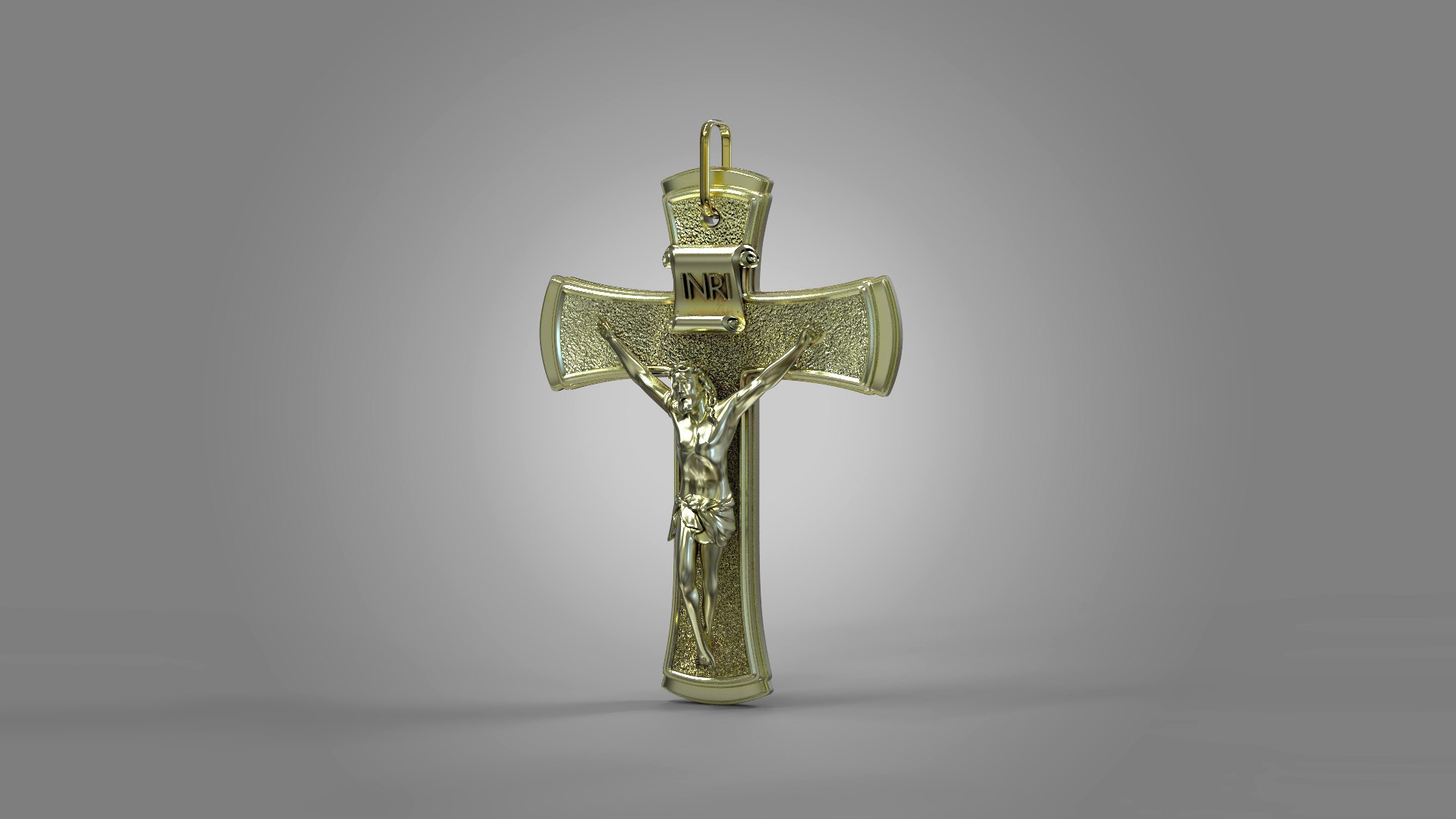 Jesus Crucifix Pendant 3D Model - TurboSquid 1843522